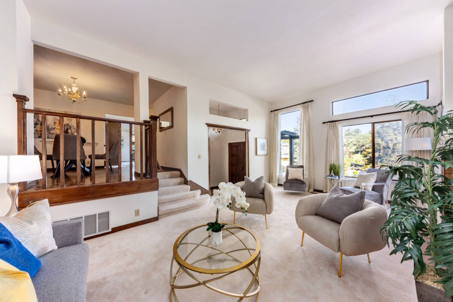 Living Room Staging | South San Francisco, San Mateo, Burlingame, Millbrae, CA